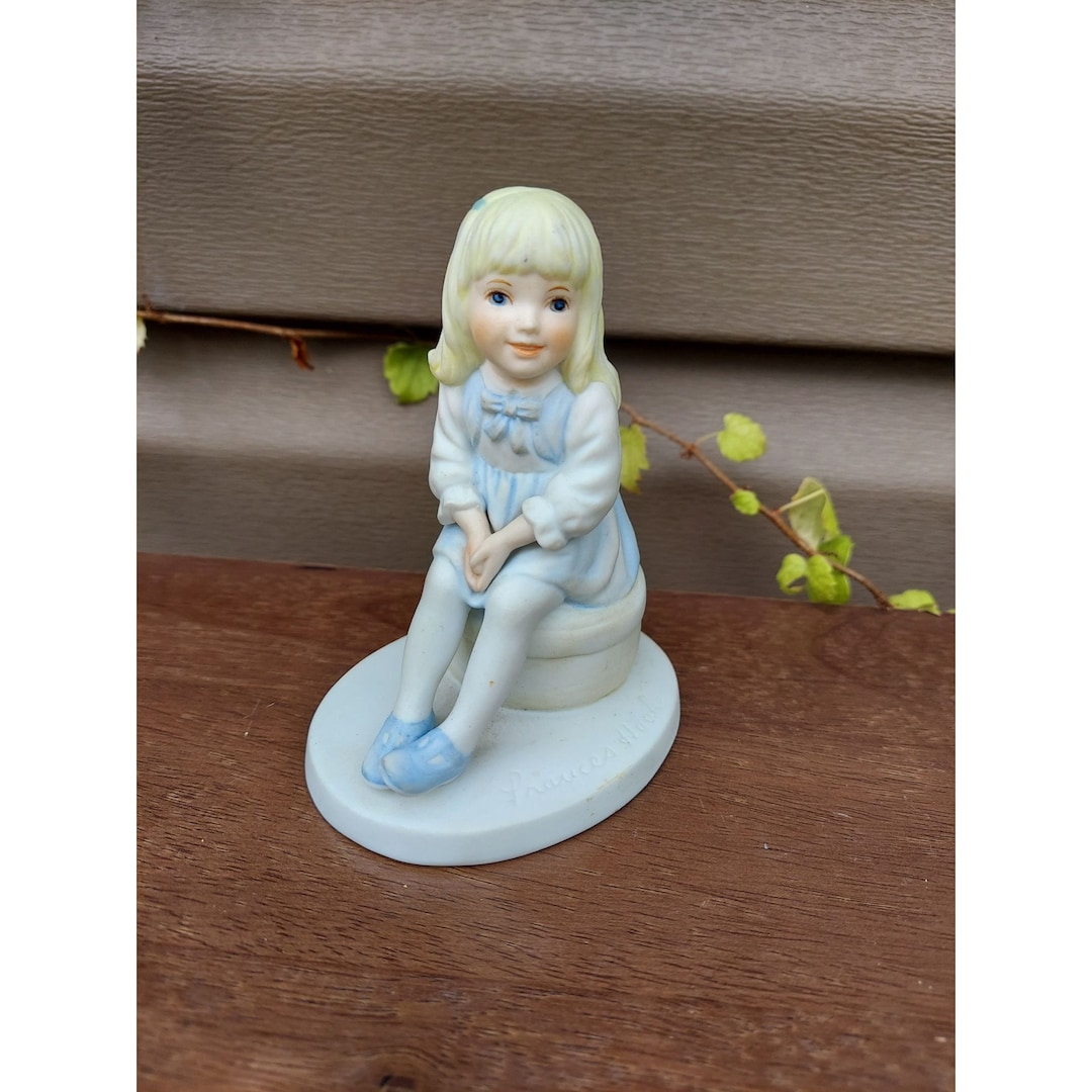 All Dressed up Girl Figurine by Frances Hook 1980 A Child's World - Etsy