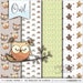 Owl Digital Paper Owl Pattern Autumn Pattern COMMERCIAL | Etsy