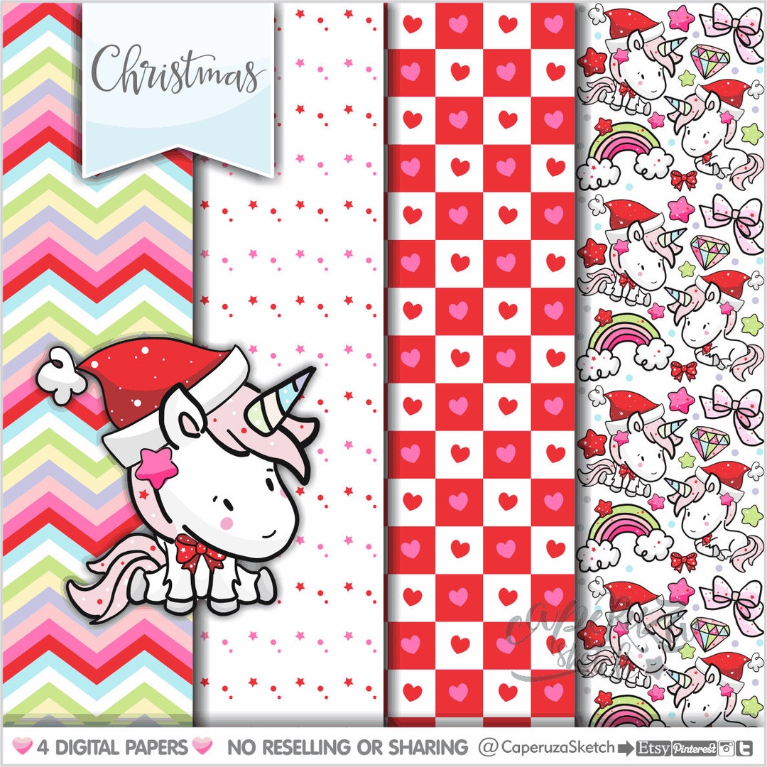 Christmas Digital Paper, Christmas Pattern, COMMERCIAL USE, Christmas ...