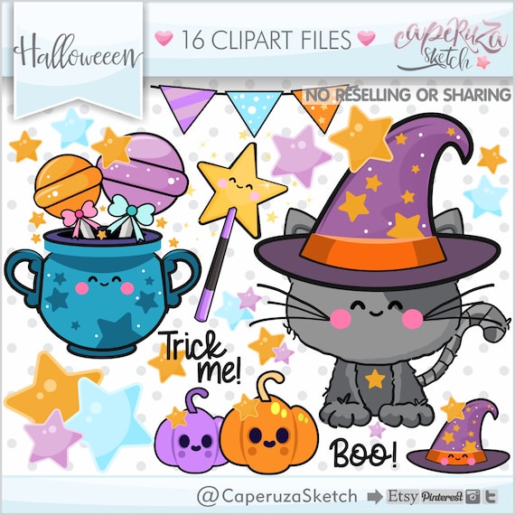 Halloween Cats Clip Art