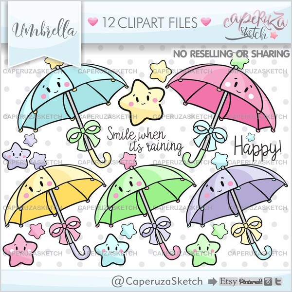 April Showers Clip Art - Etsy