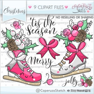 Christmas Clip Art, Christmas Graphics, COMMERCIAL USE, Christmas Ice ...