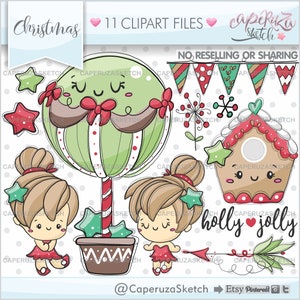 Christmas Clipart, Christmas Graphics, COMMERCIAL USE, Christmas Party ...