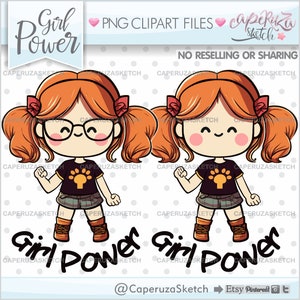 Girl Power Clipart, Strong Women Clipart, Girl Empowerment, Feminist ...