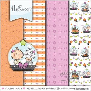Halloween Digital Papers Halloween Patterns Witch Digital - Etsy