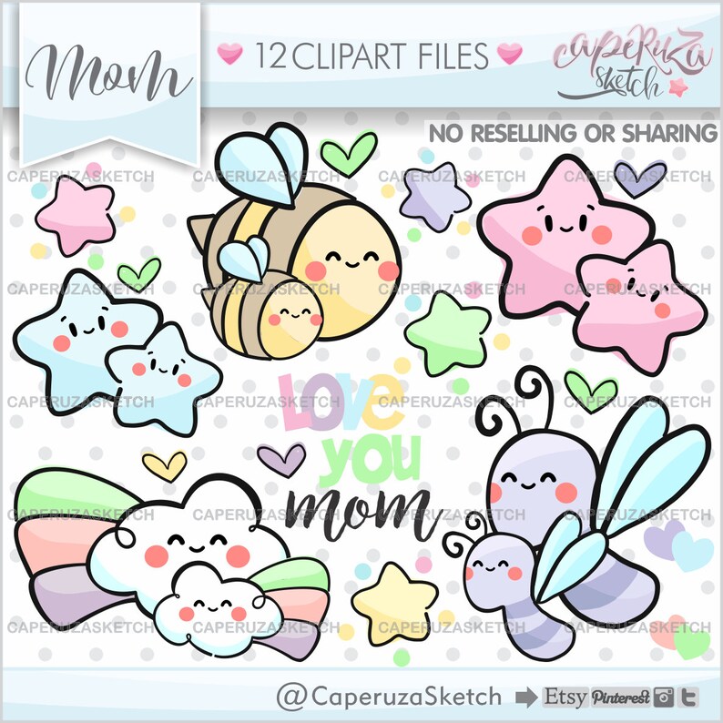 Bee Clipart Butterfly Clipart COMMERCIAL USE Rainbow | Etsy