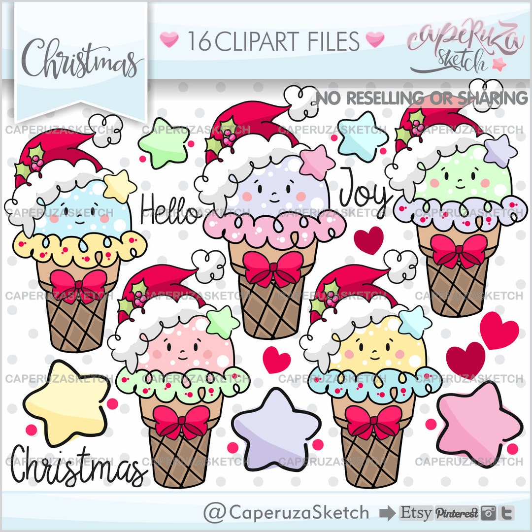 Christmas Clip Art, Christmas Graphics, COMMERCIAL USE, Sweet Clipart ...
