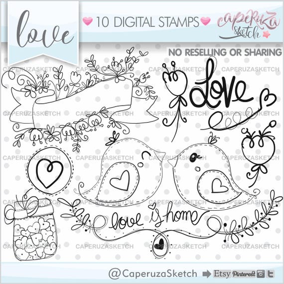 Valentine Stamp Clipart