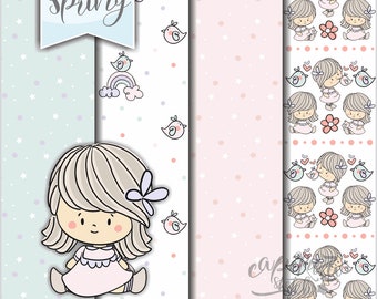 Spring Digital Paper COMMERCIAL USE Spring Pattern - Etsy