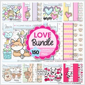 Love Bundle, Love Pack, Love Clipart, Love Clipart Bundle, Love Digital ...