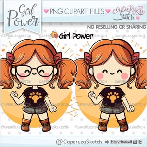 Girl Power Clipart, Strong Women Clipart, Girl Empowerment, Feminist ...