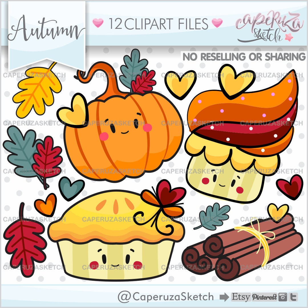Thanksgiving Clipart Thanksgiving Graphics COMMERCIAL USE - Etsy