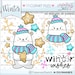 Winter Clipart, Winter Bear Clipart, COMMERCIAL USE, Polar Bear Clipart ...