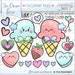Ice Cream Clipart, Summer Clipart, COMMERCIAL USE, Love Clipart ...