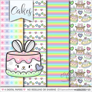 Paper, Party & Kids Papercraft Decorative Paper Macarons Digital Papers ...