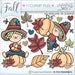 Autumn Clipart, Fall Clipart, COMMERCIAL USE, Scarecrow Clipart ...