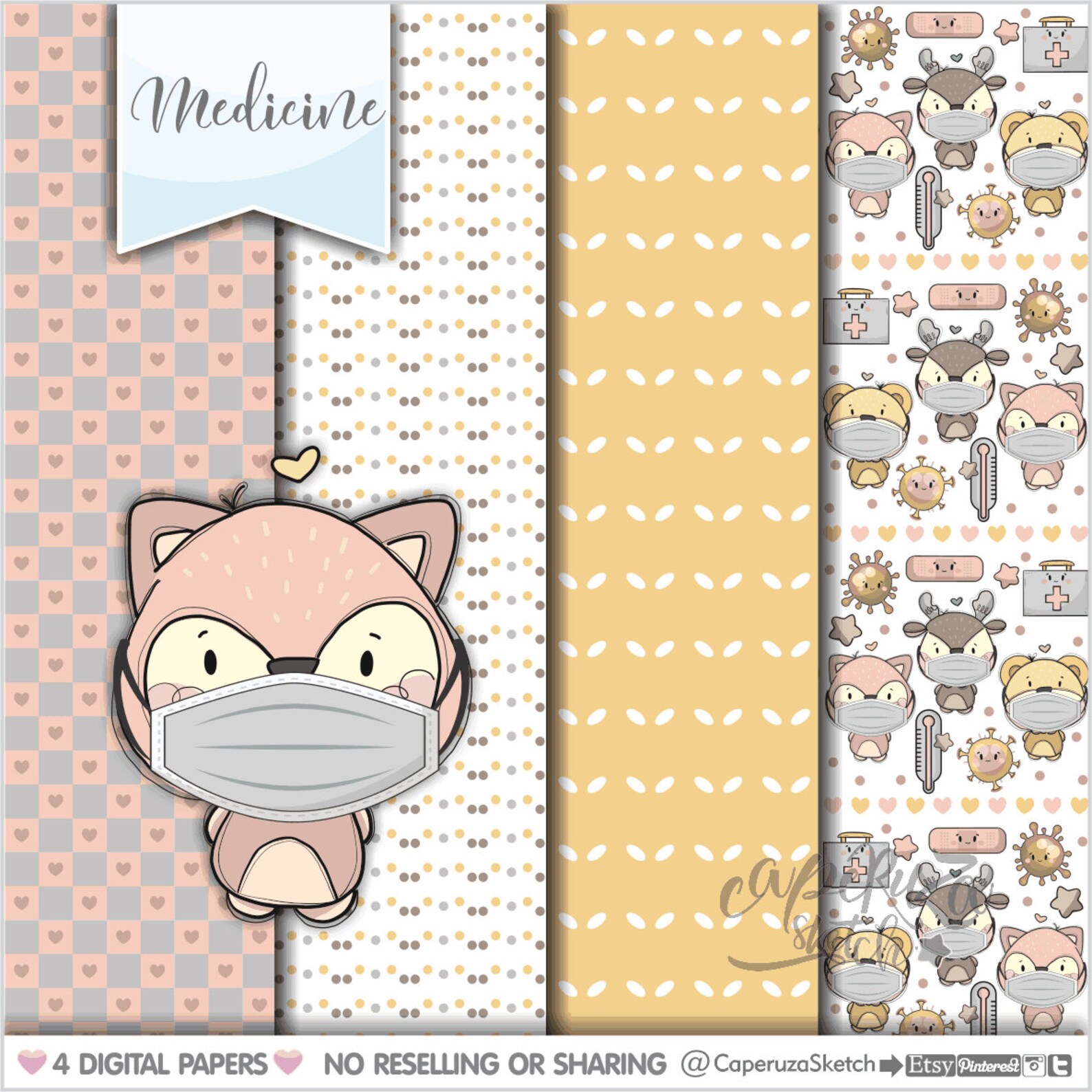 Virus Digital Paper Medicine Digital Paper COMMERCIAL USE - Etsy