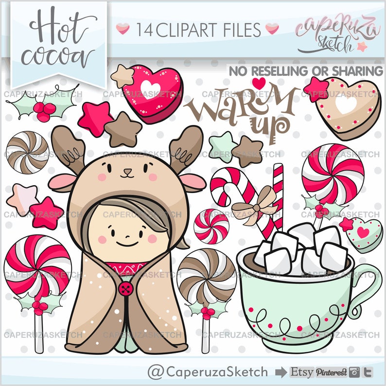 Christmas Clipart Christmas Graphics COMMERCIAL USE - Etsy