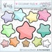 Stars Clip Art, Star Graphics, COMMERCIAL USE, Star Clipart, Star ...