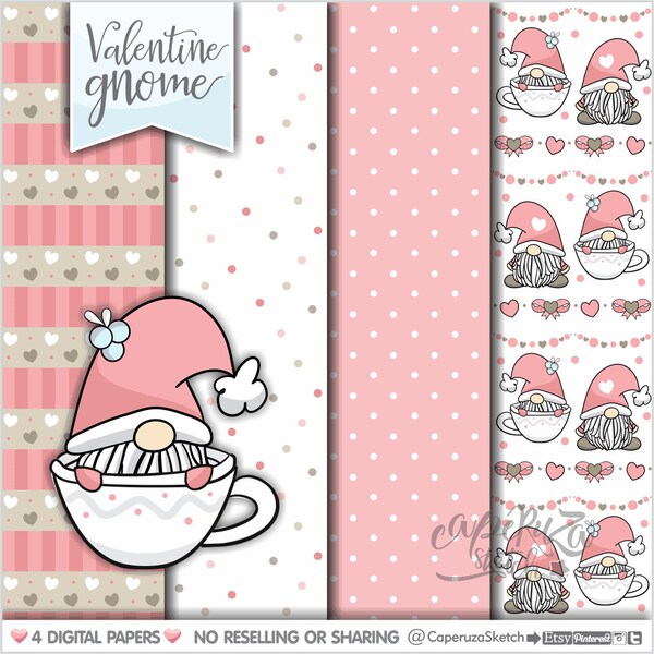 Valentine Digital Paper - Etsy