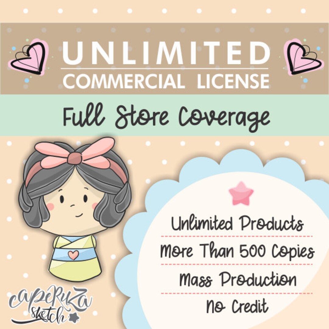 Commercial License, Clipart Commercial License, UNLIMITED Production ...