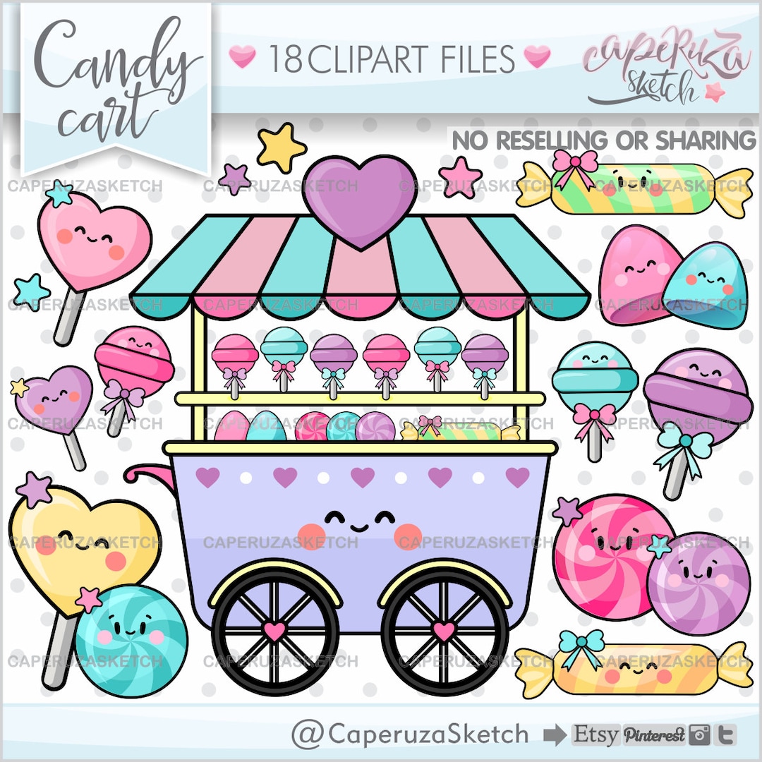 Candy Clipart, Candies Clipart, COMMERCIAL USE, Lollypop Clipart ...