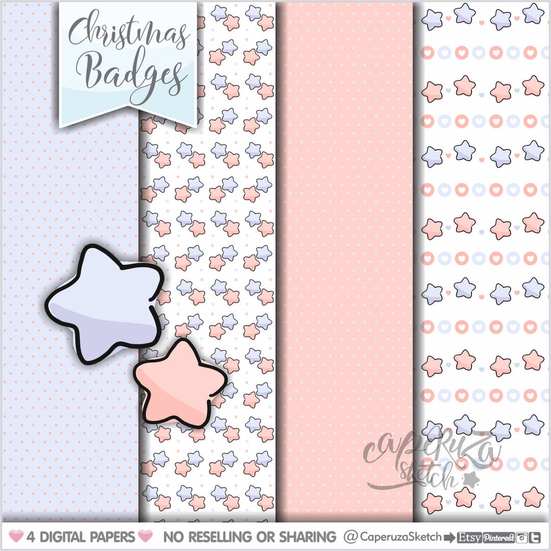 Stars Decorative Paper, Stars Digital Paper, COMMERCIAL USE, Printable ...