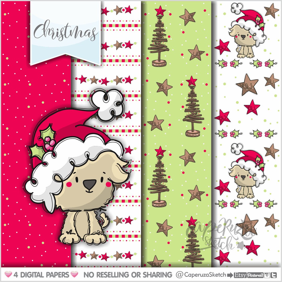 Christmas Digital Paper, Christmas Pattern, Christmas Texture ...
