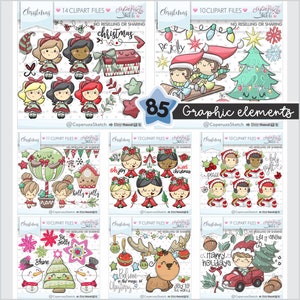 Christmas Bundle Christmas Clipart Clipart Bundle Christmas - Etsy