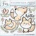 Fox Clipart, Fox Graphics, COMMERCIAL USE, Animal Clipart, Woodland ...