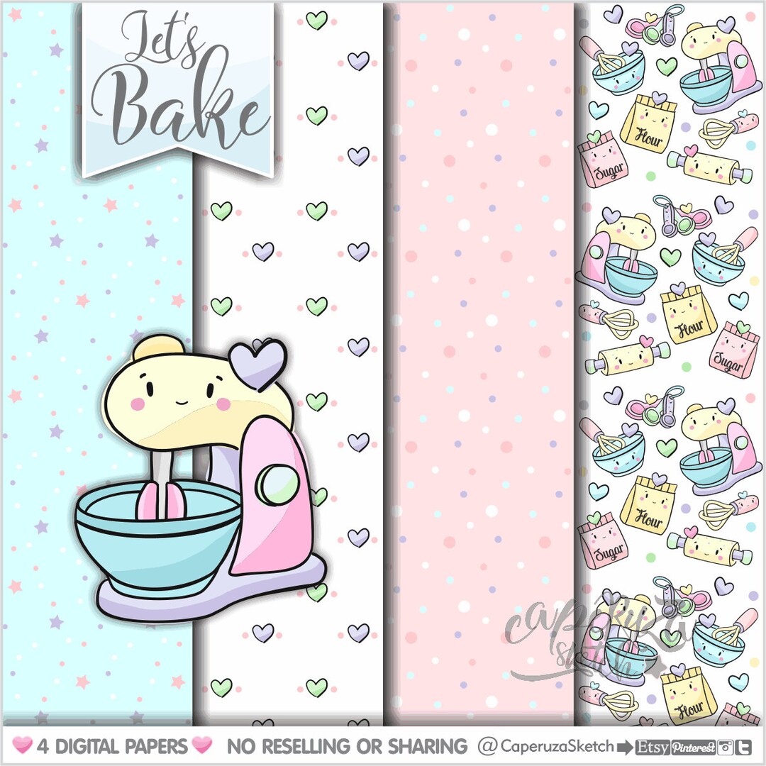 Baking Digital Paper, Baking Paper, Kitchen Digital Paper, COMMERCIAL ...