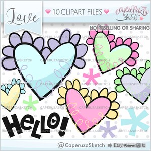 Heart Clipart, Heart Graphics, Clipart COMMERCIAL USE, Love Clipart ...