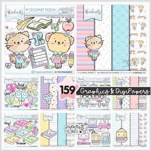 School Clipart, School Bundle, Bundle Clipart, School Graphics, Back to ...