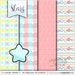 Star Digital Paper, Star Pattern, COMMERCIAL USE, Digital Papers ...