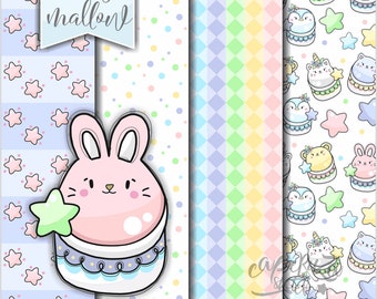 Unicorn Digital Paper COMMERCIAL USE Unicorn Pattern - Etsy