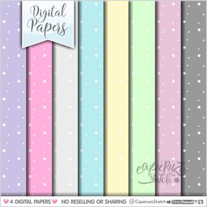 Scrapbook Digital Paper, Printable Digital Papers, COMMERCIAL USE ...