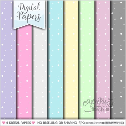 Scrapbook Digital Paper Printable Digital Papers COMMERCIAL - Etsy