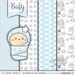 Baby Digital Paper, Baby Pattern, Baby Boy Pattern, COMMERCIAL USE, New ...