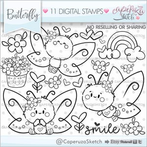 Butterfly Clipart, Spring Clipart, COMMERCIAL USE, Butterfly Graphics ...