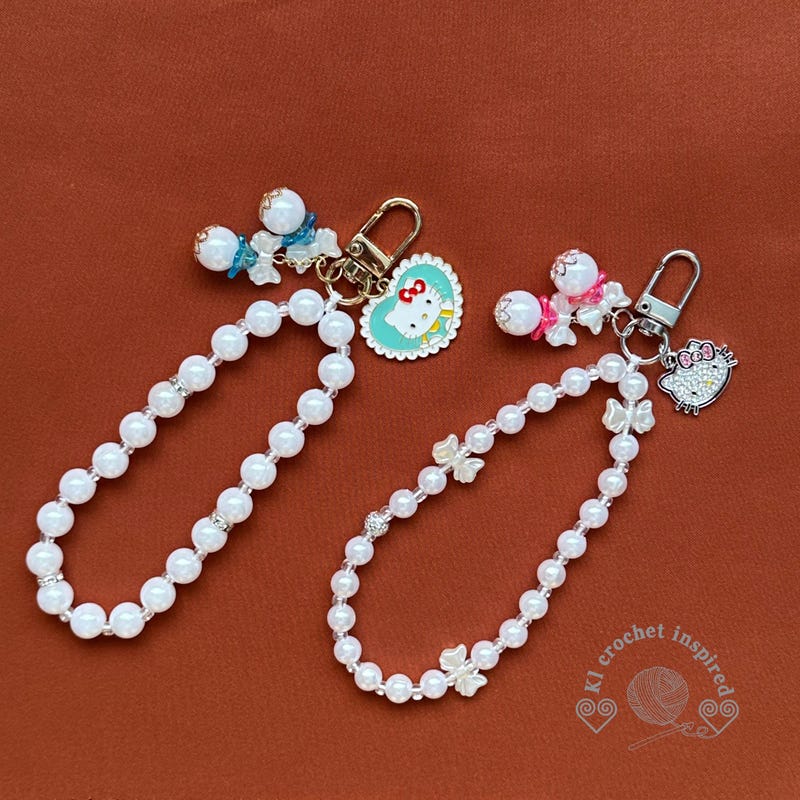 Pearl Key Chain - Etsy