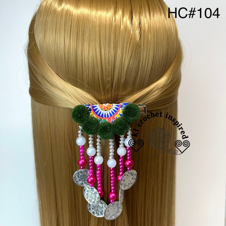READY TO SHIP, Hmong Hair Clips, Hmong Inspired Hair Clip, Alligator ...