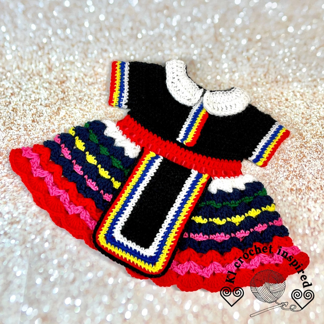 MADE TO ORDER, Hmong Baby Girl Dress, Hmong Leeg Baby Dress, Crochet ...