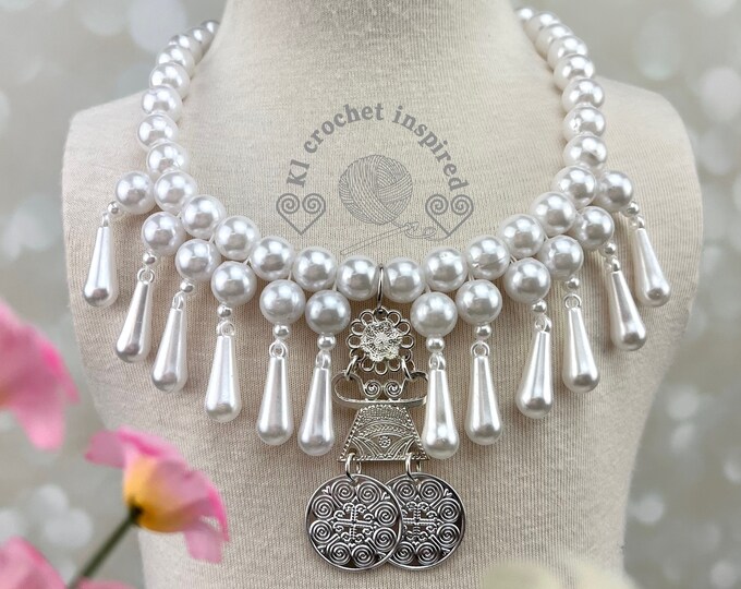 Hmong Inspired Baby Bead Xauv, Newborn Hmong Necklace, Hmong Xauv ...