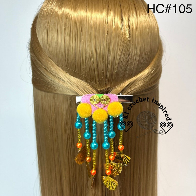 READY TO SHIP, Hmong Hair Clips, Hmong Inspired Hair Clip, Alligator ...