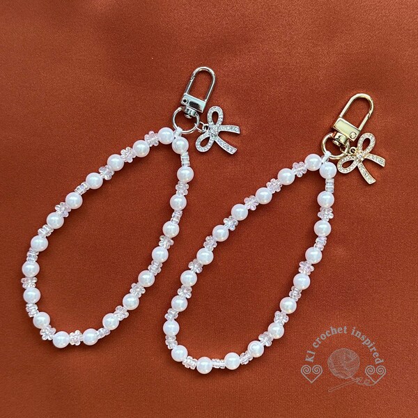 Pearl Key Chain - Etsy