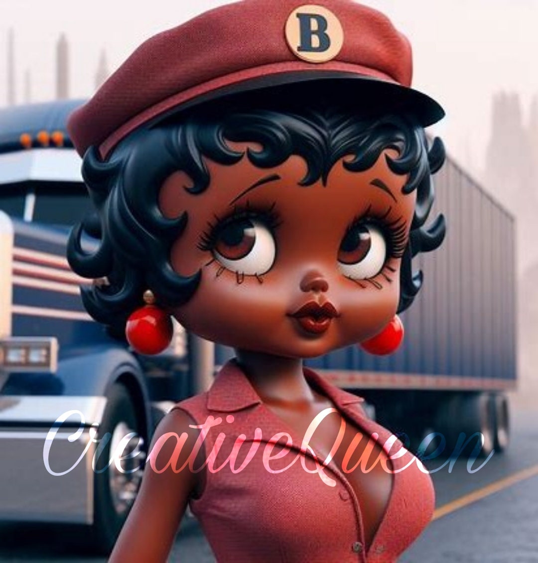 Truck Driver Betty Boop - Etsy