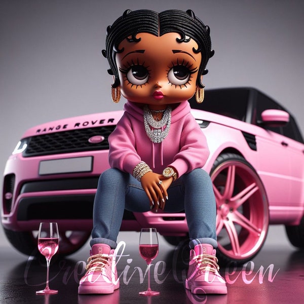 Black Betty Boop - Etsy