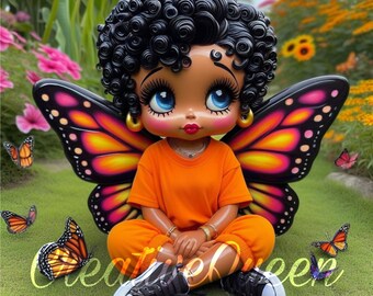 Betty Boop Blue Butterfly, If You Happen to See Something Behind Me Don ...