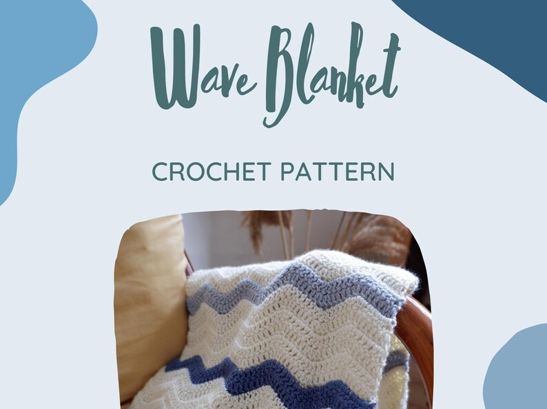 Wave Baby Blanket | Beginner Crochet Pattern - Etsy