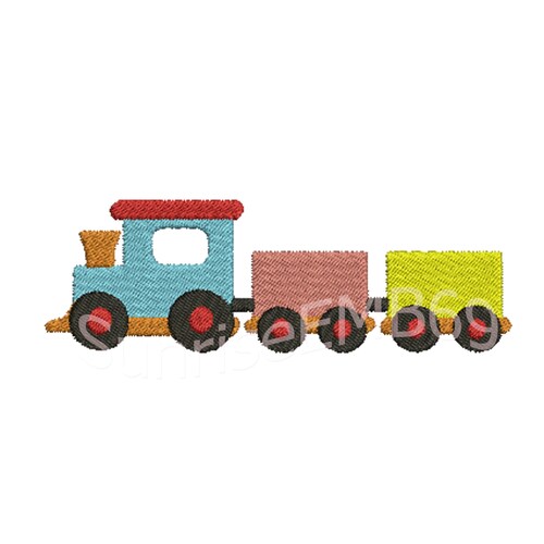 Train Mini Machine Embroidery Design - Etsy